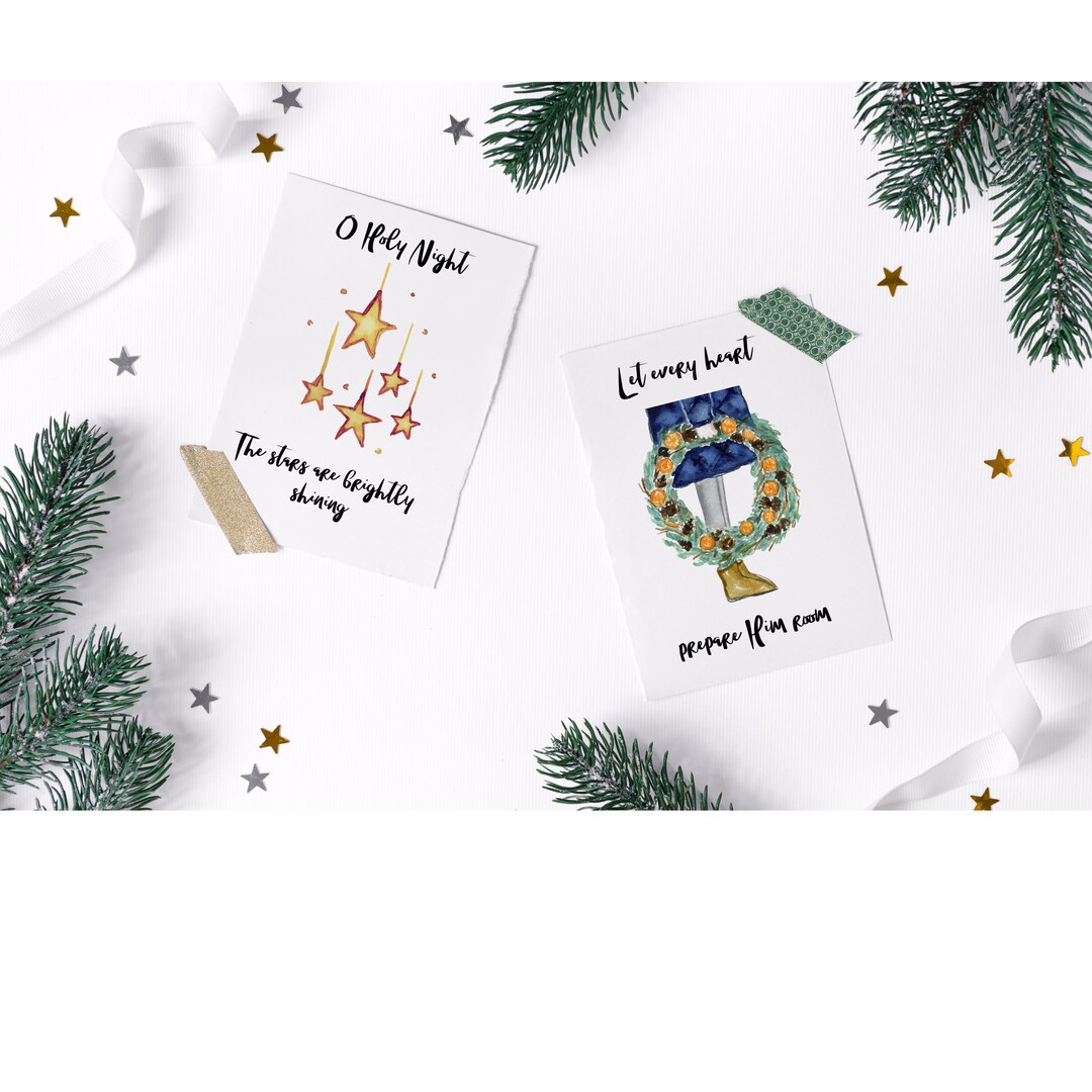 4x6 Christmas Card, Printable Christmas Postcards, Printable Christmas ...