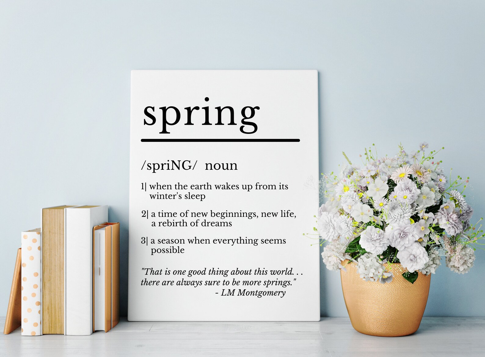 Spring Printable Wall Art Dictionary Page Art Motivational - Etsy UK