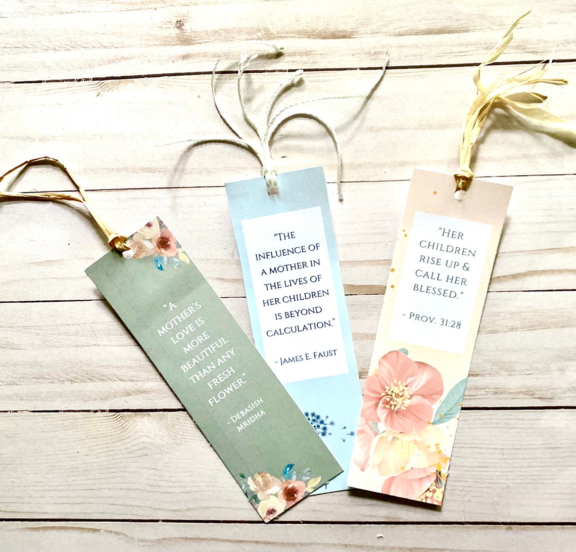 Mother's Day Printable Bookmark Mother's Day Gift - Etsy