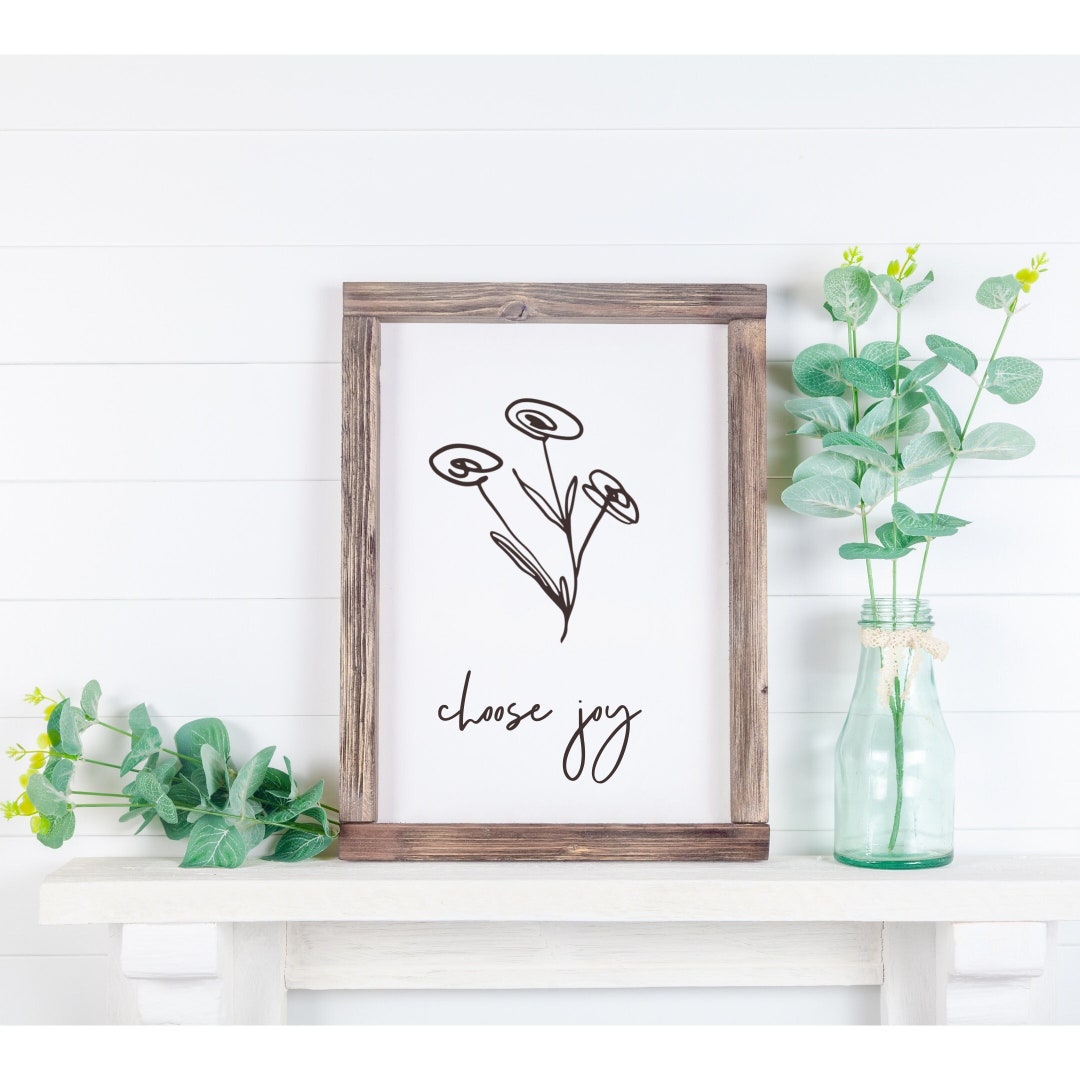 Choose Joy Printable, Motivational Wall Decor, Inspirational Wall Art ...