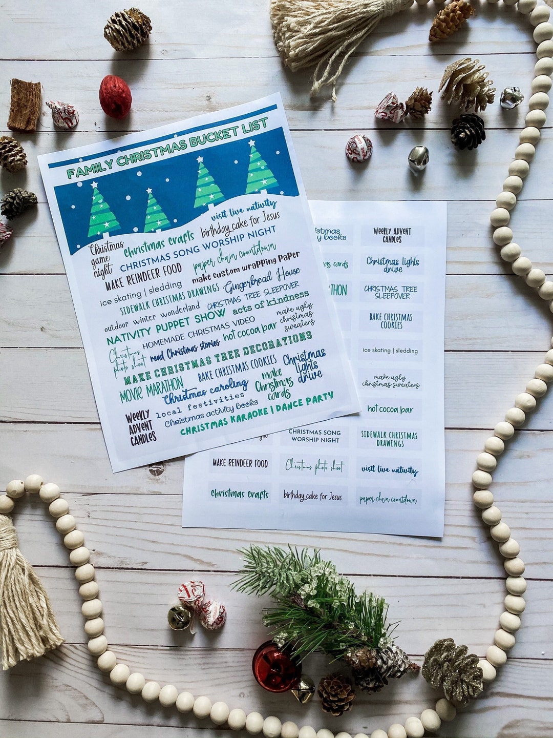 Christmas Bucket List Printable, Christmas Activities for Kids ...