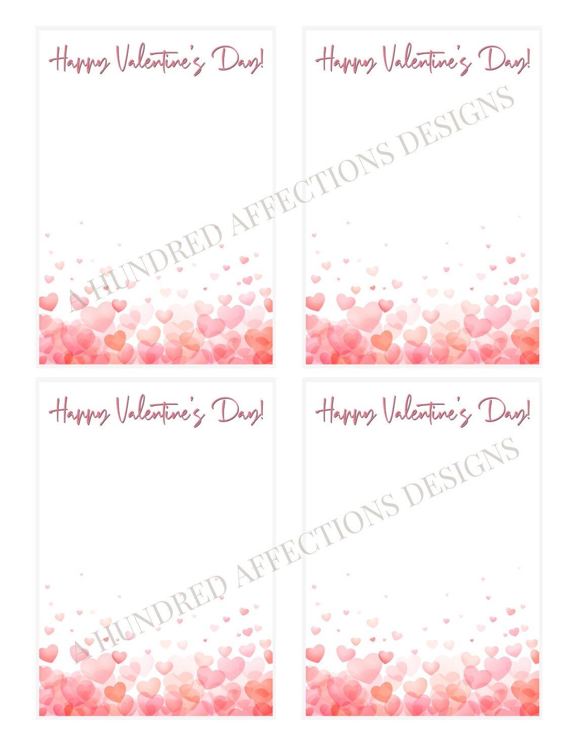 Printable Valentine Cards Cookie Cards Valentines Day | Etsy