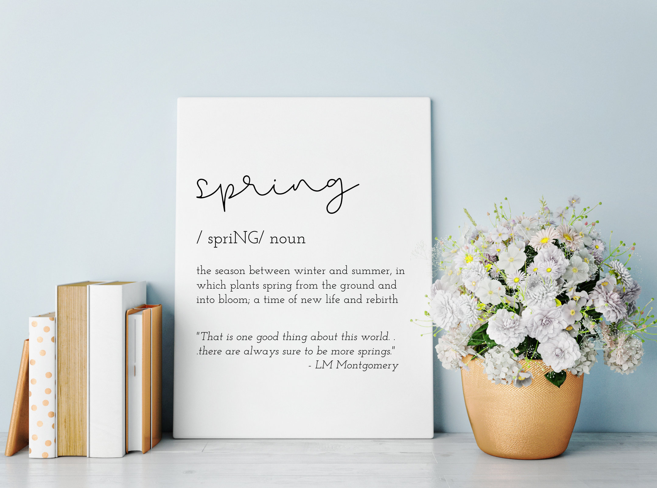 Spring Wall Art Printable Set of 4 Prints Minimalist Decor - Etsy