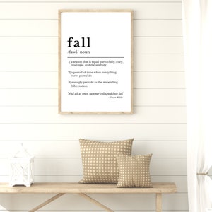 Fall Definition Print, Dictionary Print, Fall Printable Wall Art ...