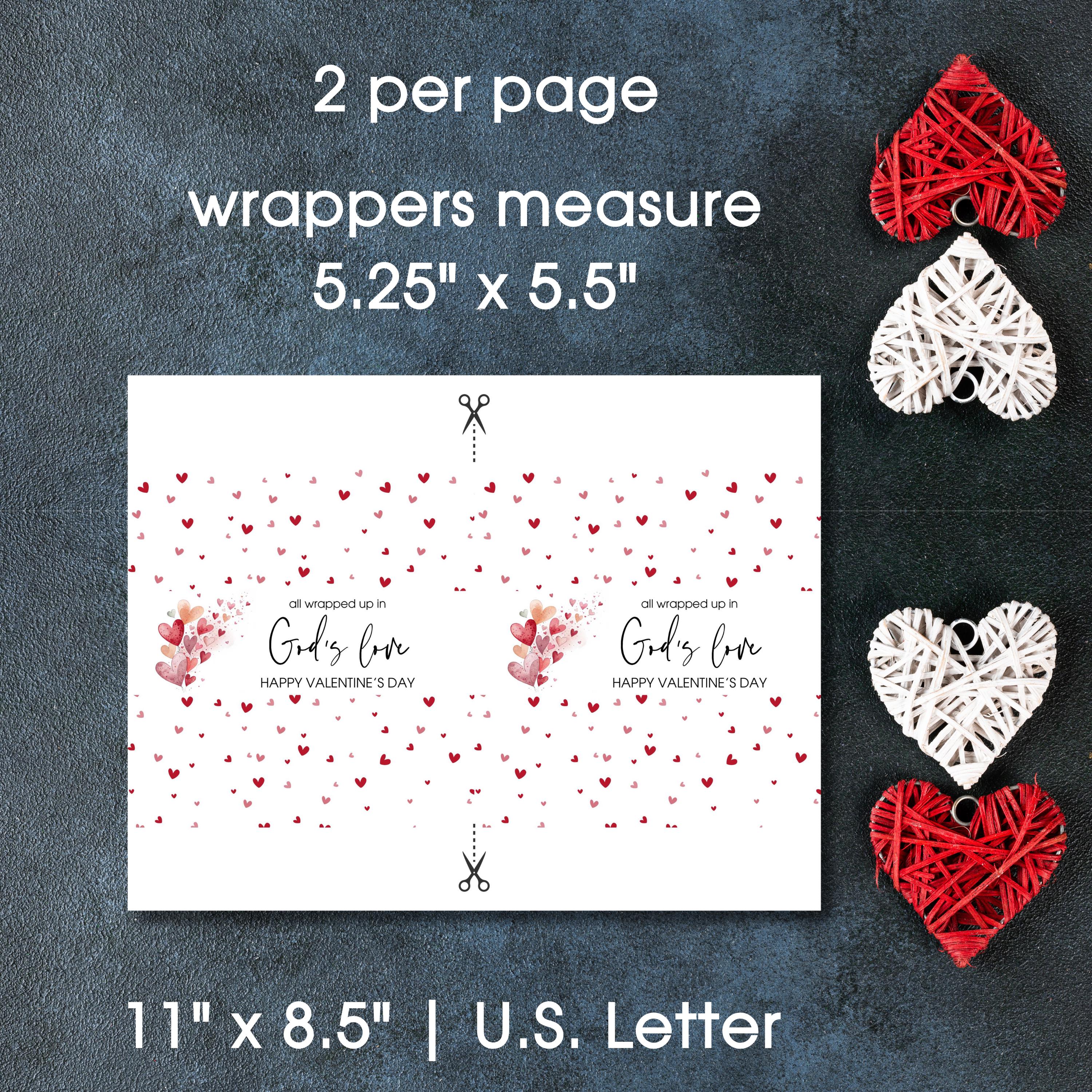 Christian Valentine Candy Bar Wrapper Printable, Scripture Treat for ...