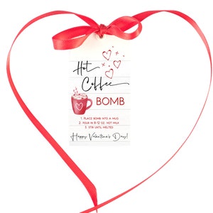 Coffee Bomb Tags, Printable Valentine Tags, Friend Gift, Teacher Gift ...