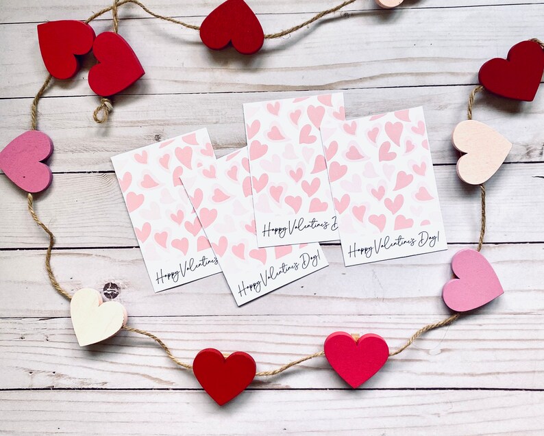 Cookie Cards Valentine's Day Printable Valentine Cards | Etsy