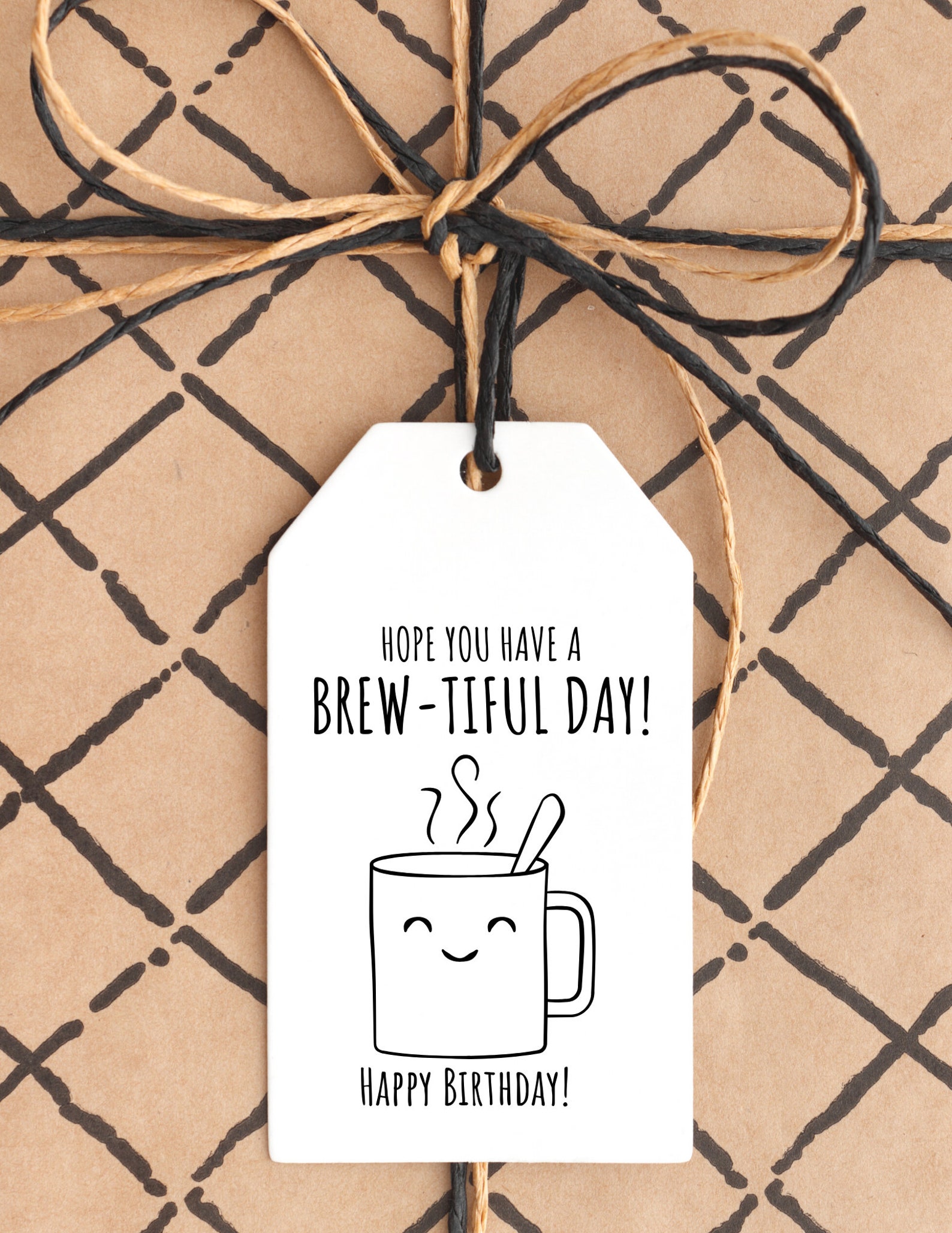 Mother's Day Gift Tag Father's Day Gift Tag Coffee - Etsy Hong Kong