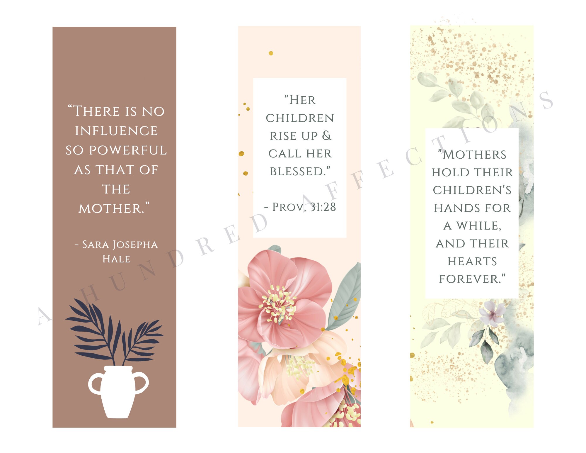 Mother's Day Printable Bookmark Mother's Day Gift - Etsy