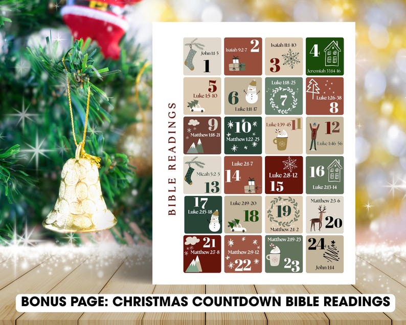 Acts of Kindness Christmas Countdown, 24 Days, 12 Days of Christmas ...