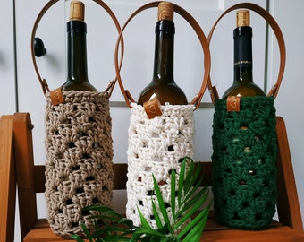 Rope Wine Bottle Holder - Etsy