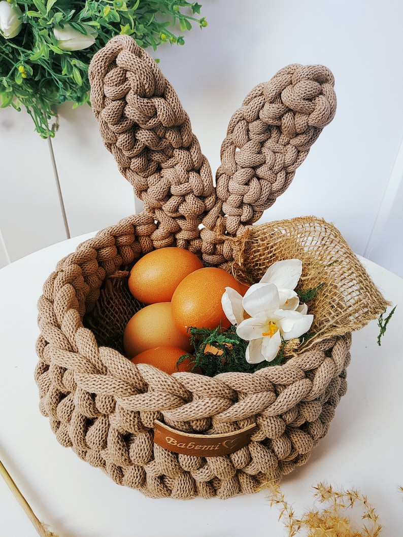 Bunny Basket With Ears, Basket in the Shape of a Bunny Ideal as an ...