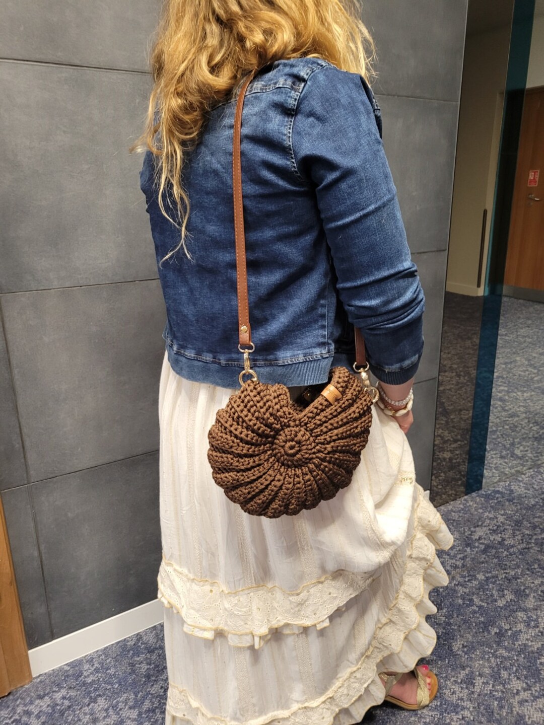 Seashell Bag, Hand Made Bags Ocean Themed, Mermaid Coin, Brown Nautilus ...