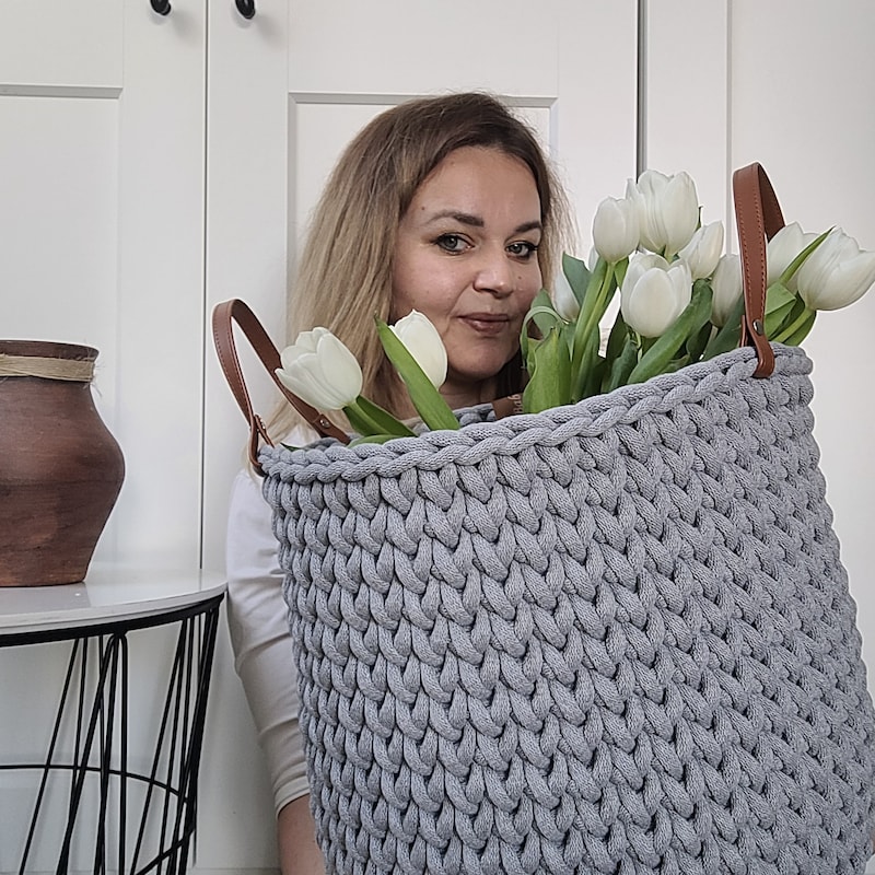 Cotton Cord Basket - Etsy