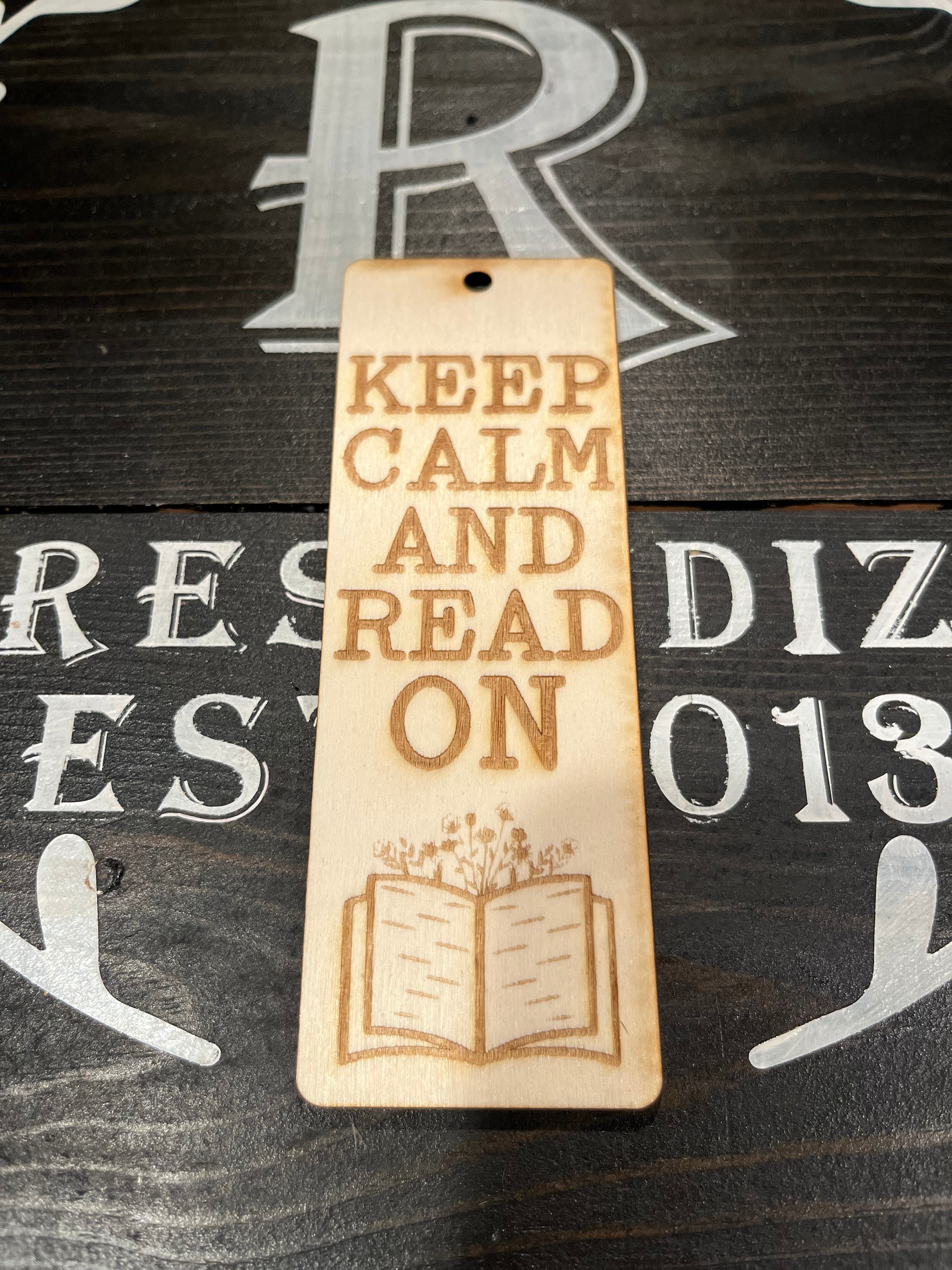 Laser Engraved Wood Bookmarks Book Lovers Chunky Tassel - Etsy