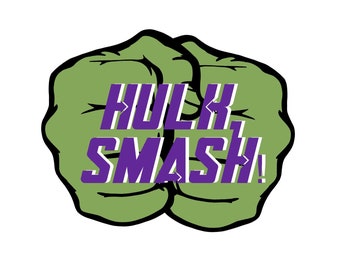 Hulk Smash Sticker - Etsy