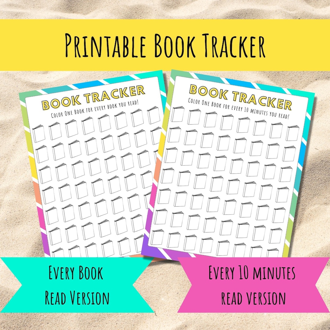 Printable Book Tracker for Kids, Summer Reading Tracker Printable ...