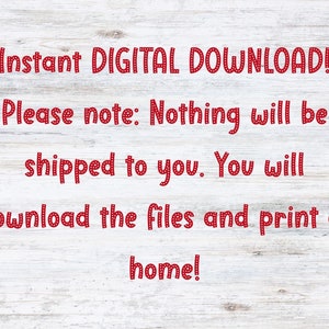 Hot Chocolate Bar Kit Peppermint Striped Instant Download Printable ...