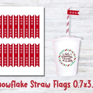 Hot Chocolate Bar Kit Peppermint Striped Instant Download Printable ...