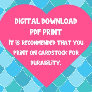 Mermaid Bingo Game, Mermaid Birthday Party Bingo, Classroom Game for ...