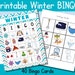 Winter Bingo Game Digital Download, 40 Unique Bingo Cards, Winter ...