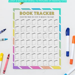 Printable Book Tracker for Kids, Summer Reading Tracker Printable ...