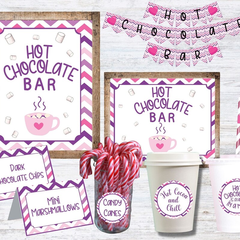 Hot Chocolate Bar Labels - Etsy