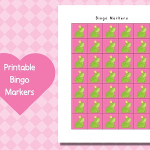 Princess Bingo Game, Princess Birthday Party Bingo, Classroom Game for ...