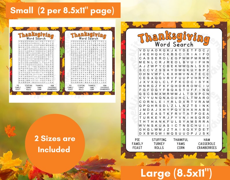 Thanksgiving Word Search Printable, Friendsgiving Word Search ...