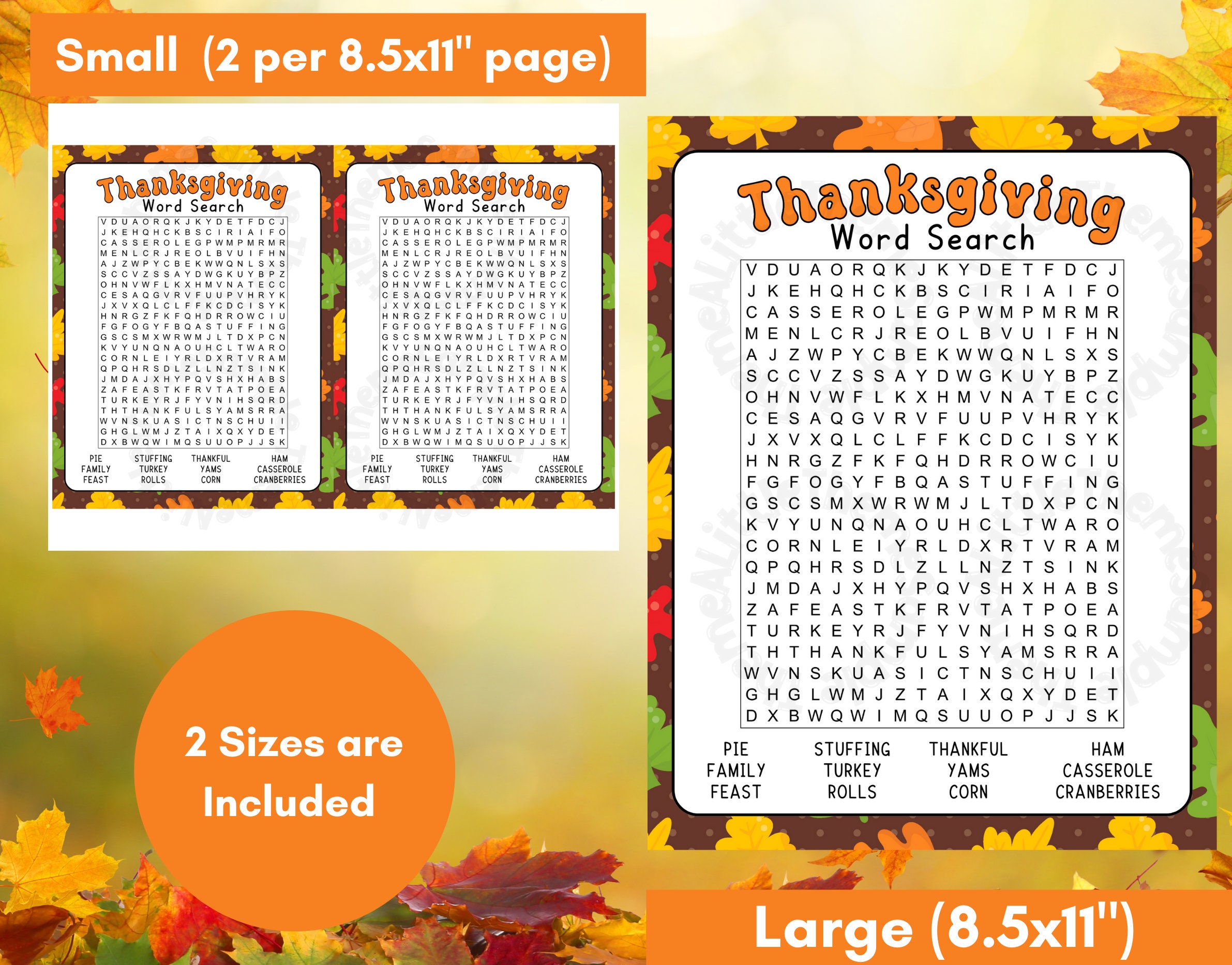 Thanksgiving Word Search Printable, Friendsgiving Word Search ...