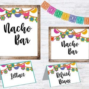 Nacho Bar Kit Instant Download Printable, Make Your Own Nachos Party ...