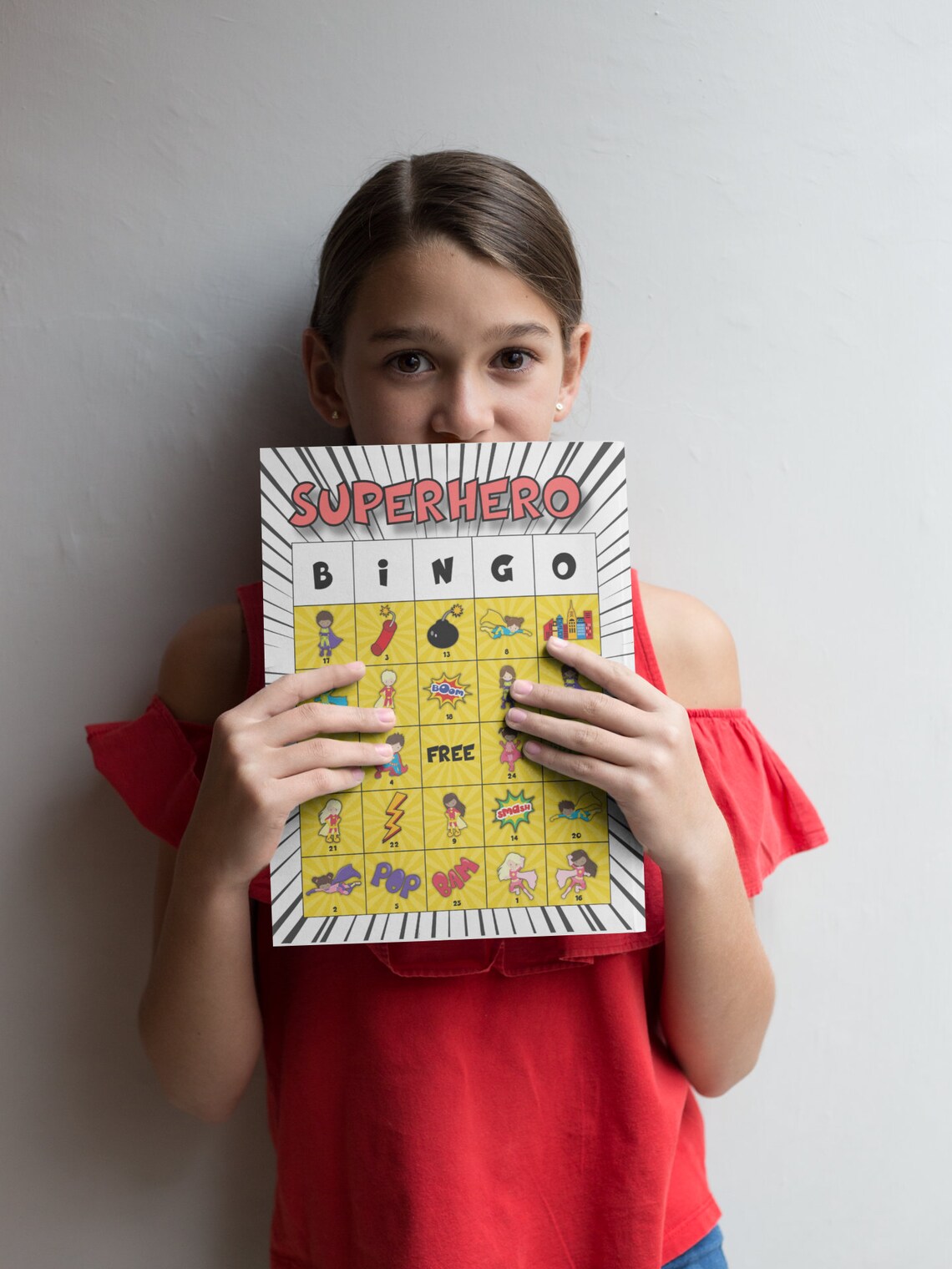 Superhero Bingo Game, Super Hero Party Game, Comic Book Bingo Game for ...