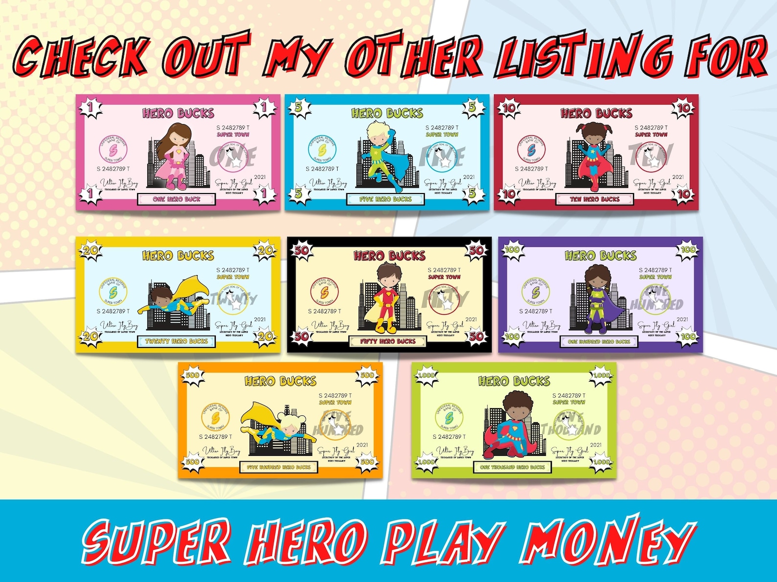 Christmas Printable Play Money Santa Bucks Fake Christmas - Etsy Canada