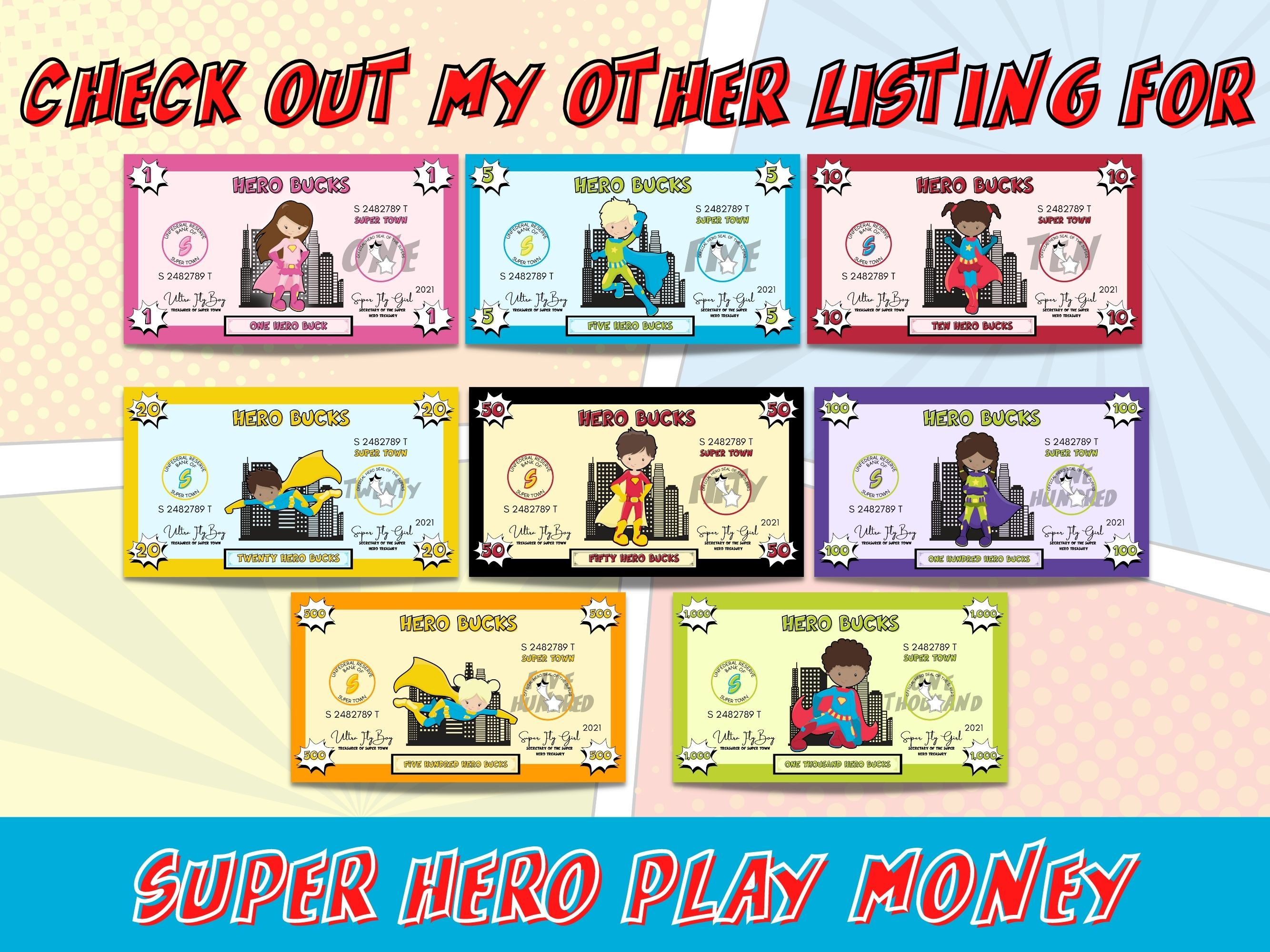 Editable Christmas Printable Play Money, Santa Bucks, Fake Christmas ...