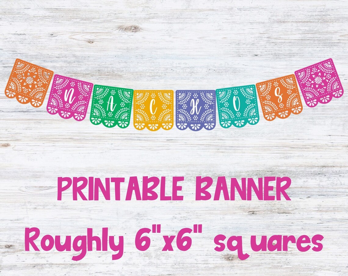 Nacho Bar Kit Instant Download Printable, Make Your Own Nachos Party ...