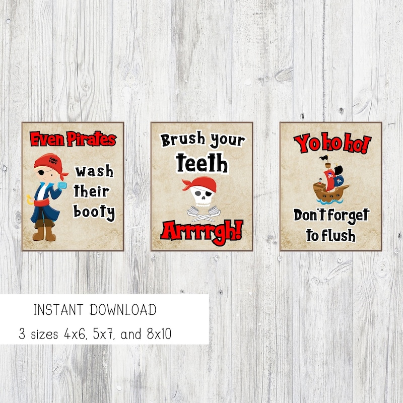 Pirate Bathroom - Etsy