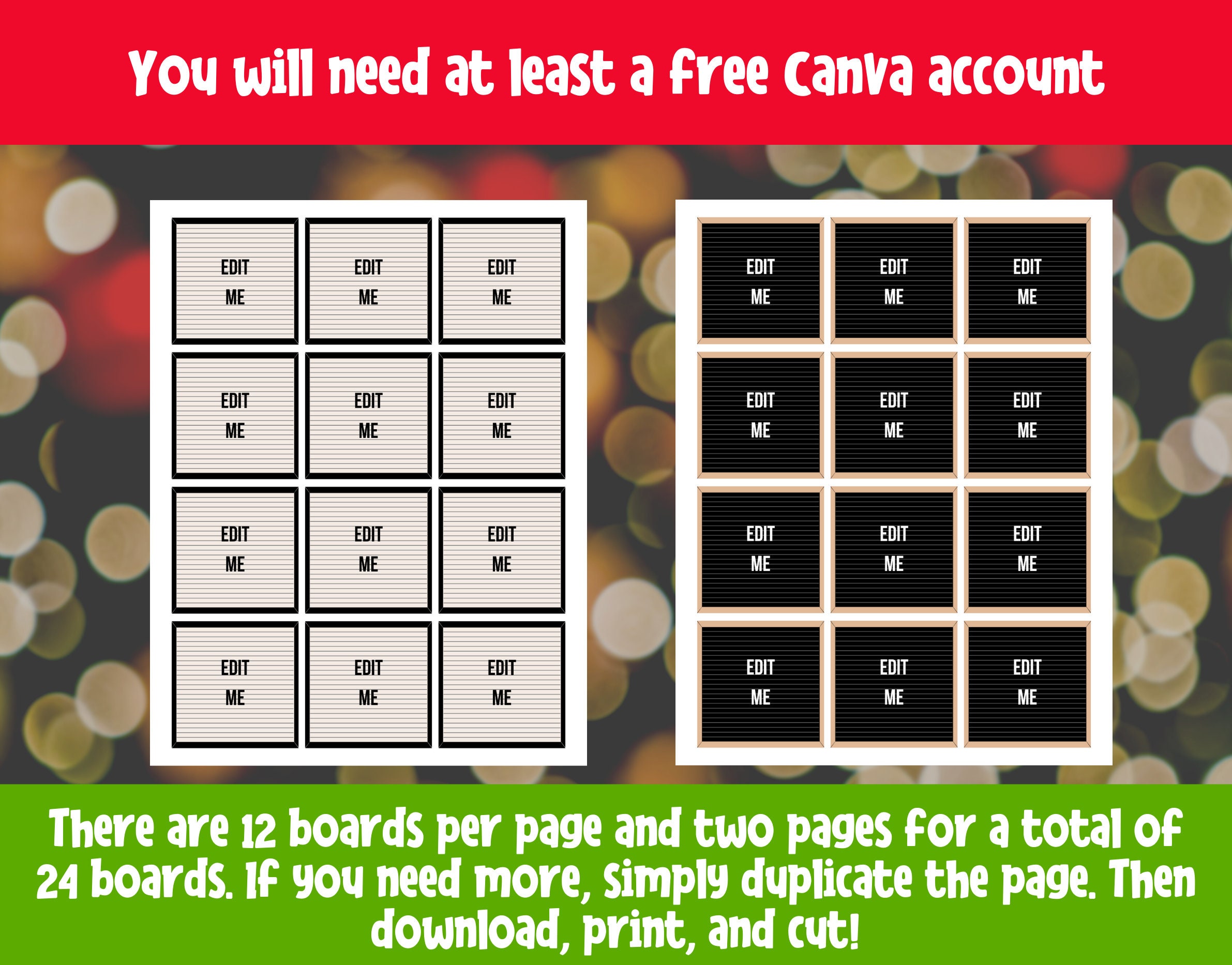 Editable Elf Letter Boards Elf Prop Christmas Elf (Download Now) - Etsy