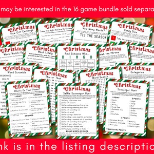 Christmas 'twas the Night Before Christmas Fill-in, Printable Holiday ...