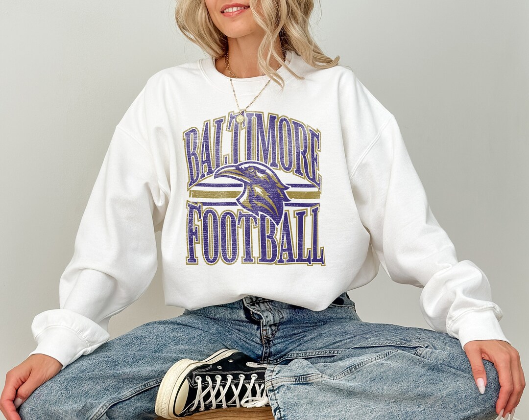 Vintage Baltimore Football Sweatshirt Gift for Baltimore Ravens Fans ...