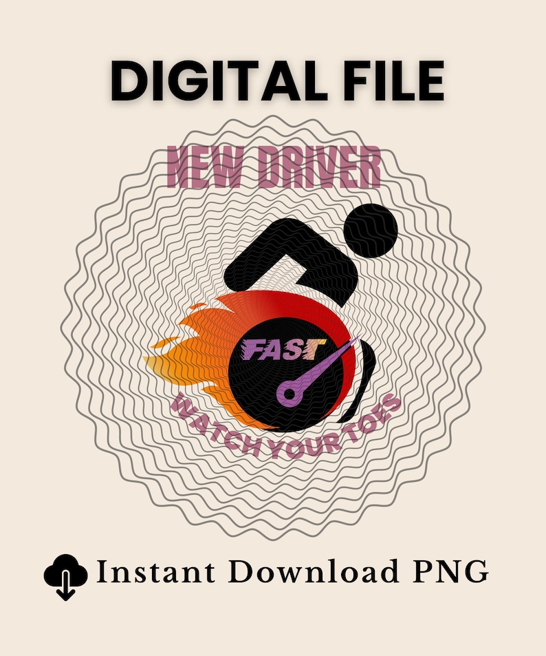 New Driver Wheelchair PNG • Fast Watch Your Toes Sticker Design ...