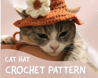Pet Bucket Hat Crochet Pattern for Cats and Dogs - Etsy
