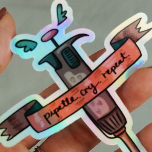 Pipette PCR Holographic Sticker Laptop Sticker Bumper - Etsy