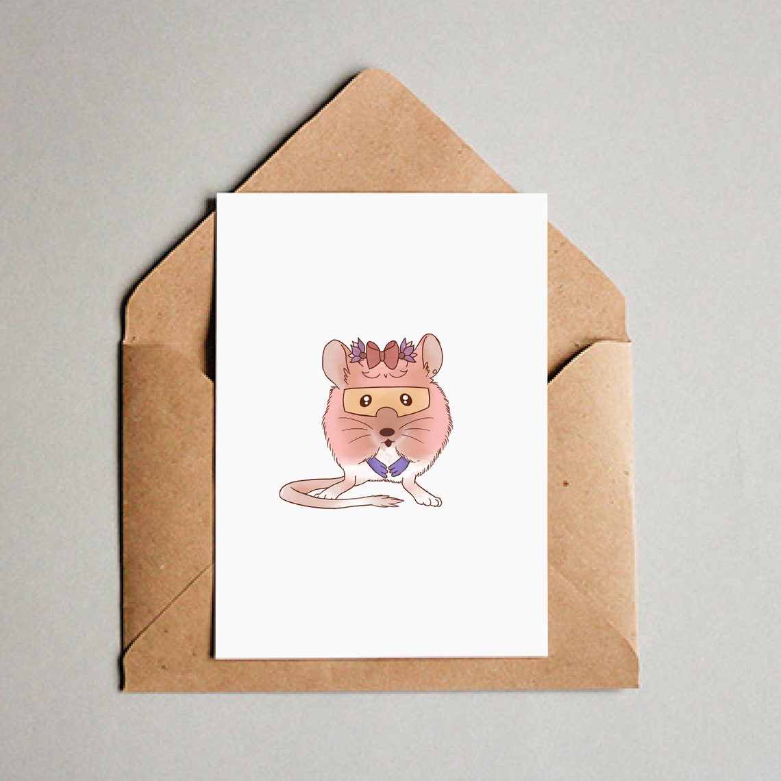 Mouse Scientist Birthday Card Biological Science Greeting - Etsy
