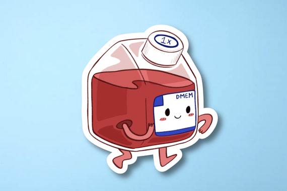 DMEM Vinyl Sticker Microbiology Sticker Tissue Culture Media - Etsy