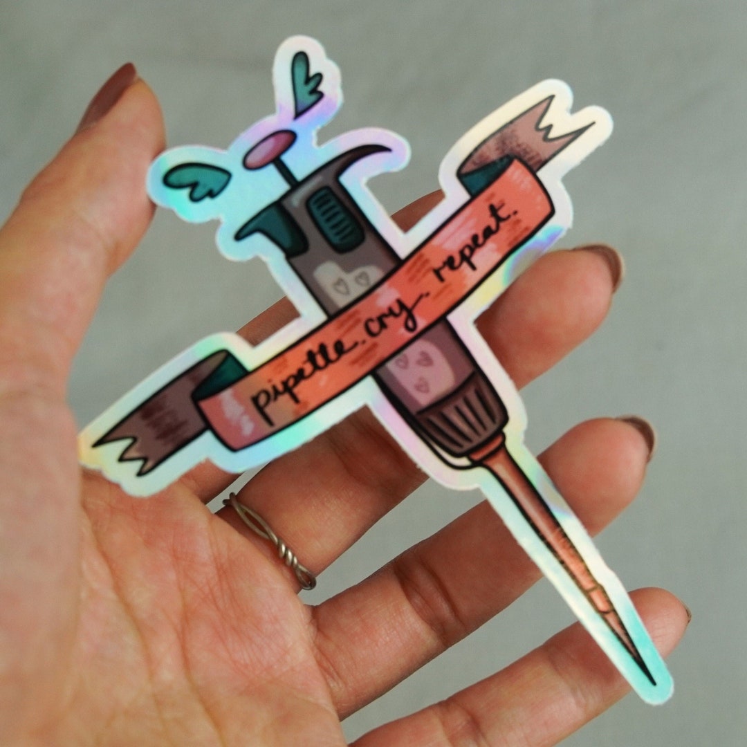 Pipette PCR Holographic Sticker Laptop Sticker Bumper - Etsy