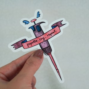 PCR Pipette Sticker, Cheeky Microbiology Sticker, Science Laptop ...