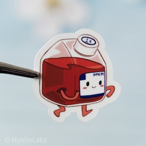 DMEM Vinyl Sticker, Microbiology Sticker, Tissue Culture Media Sticker ...