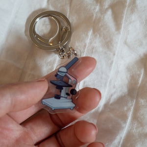 Microscope Keychain, Molecular Biology Keychain, Science Keychain ...