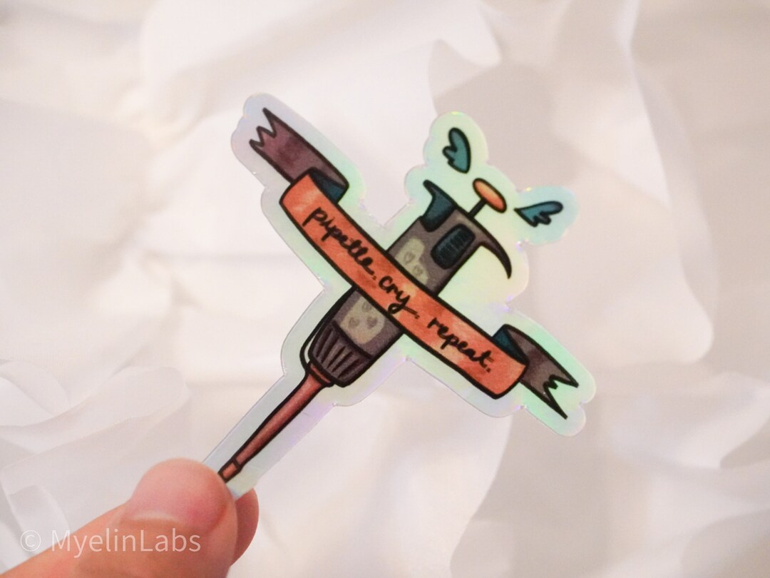 Pipette PCR Holographic Sticker Laptop Sticker Bumper - Etsy