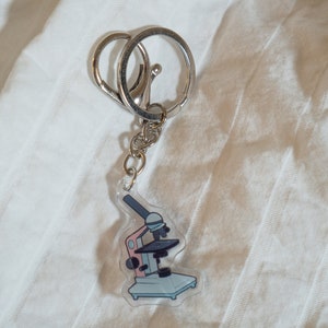Microscope Keychain, Molecular Biology Keychain, Science Keychain ...